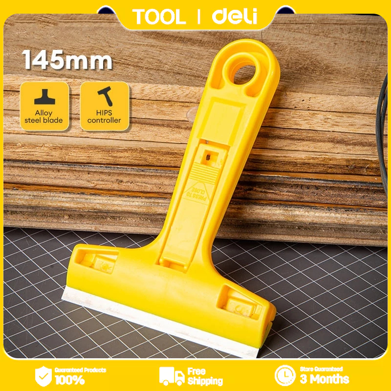 Deli Tools Cleaning Scraper 145mm Portable Glass Floor Tiles Scraper ...