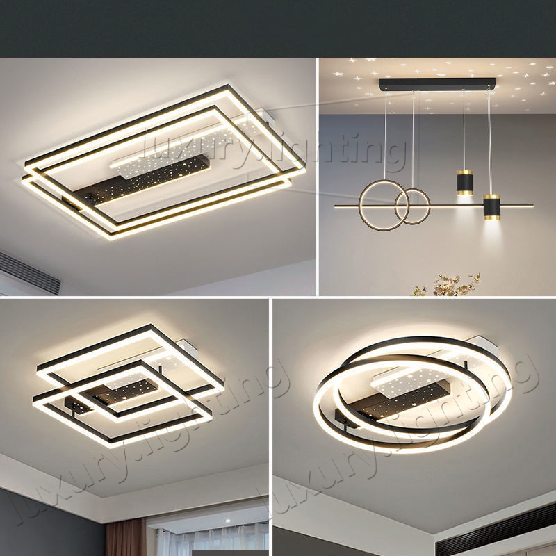 （HOT）LED Ceiling Light Tri color Remote Control Living BedRoom Center ...