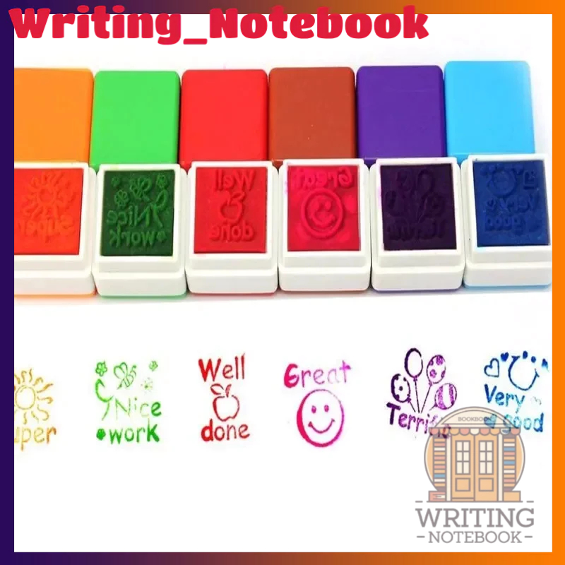 6pcs Cute Teacher Reward Stamps – Self-Inking Praise Seal for Kids ...