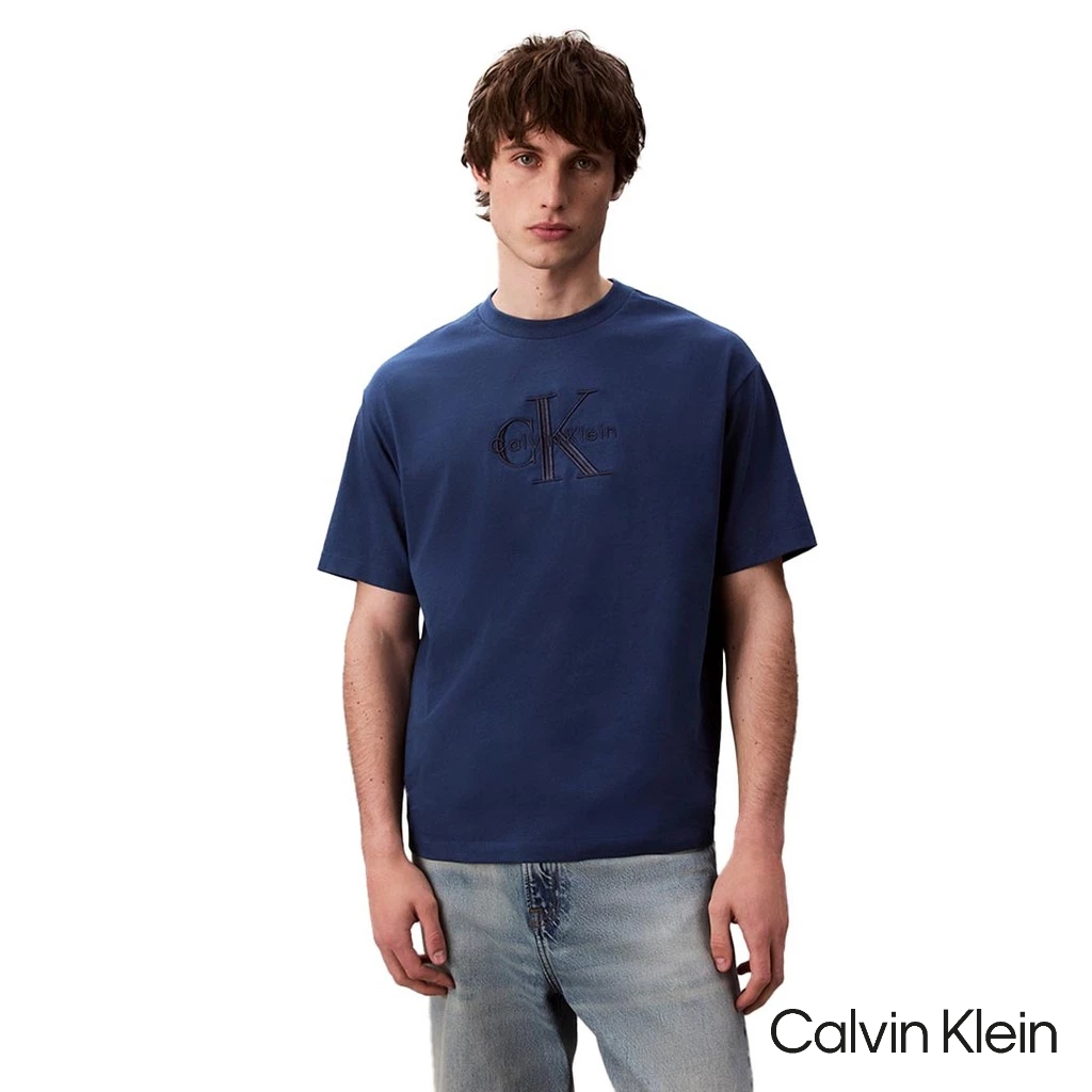 Calvin Klein Jeans Men's Tops Blue | Shopee Philippines