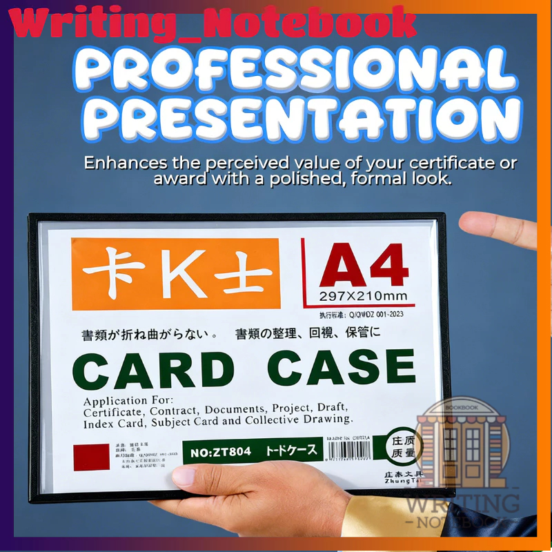 One-Sided A4 Award Certificate Holder Clear Protective Cover for ...