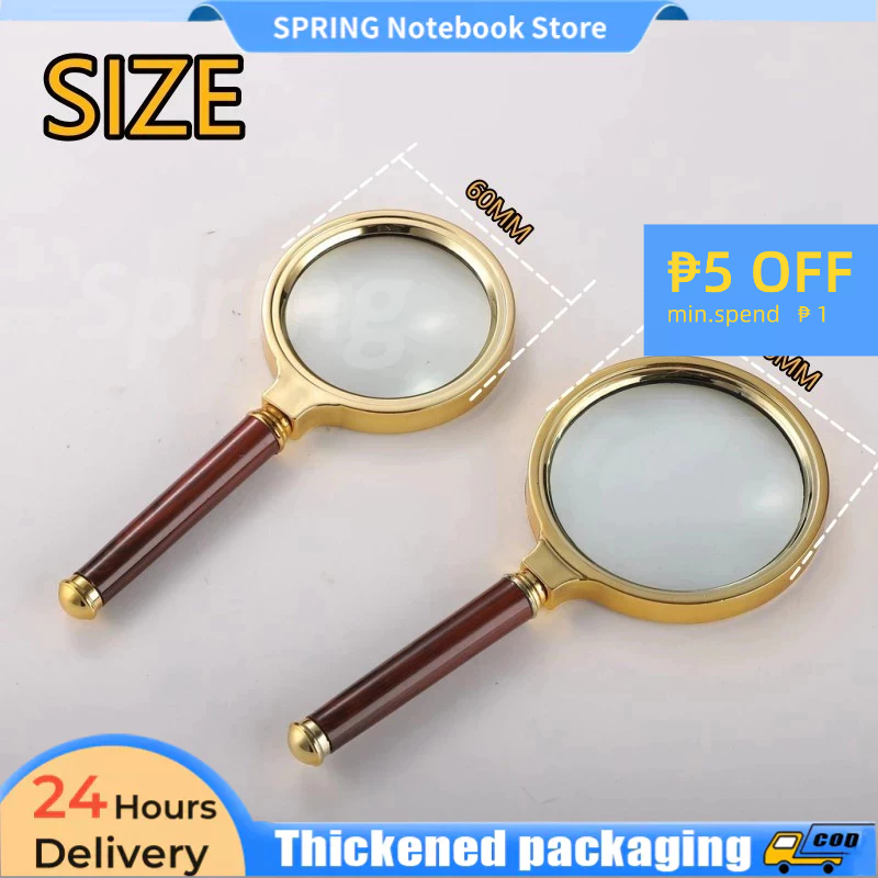 Foldable Handheld Magnifier Pocket Microscope Reading Magnifying Glass ...