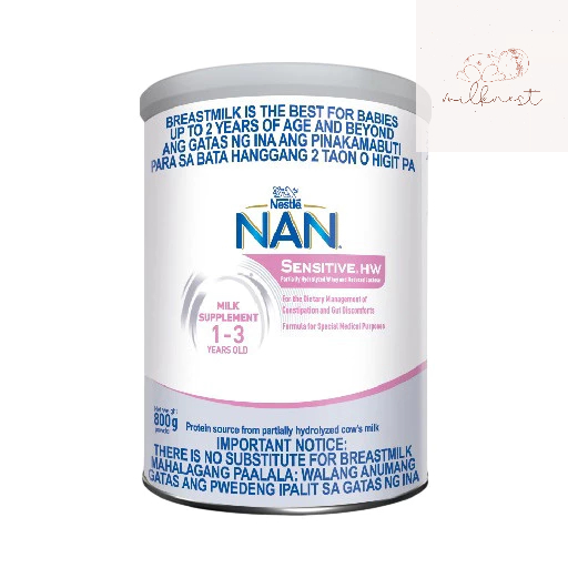 NAN SENSITIVE HW 800g for 1 to 3 years old Milk Supplement | Shopee ...