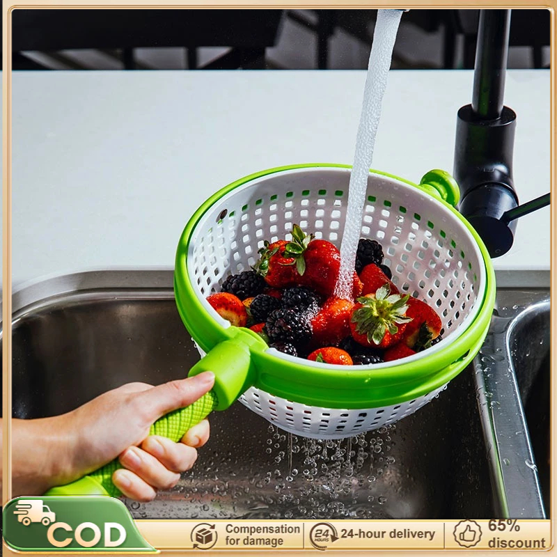 Kitchen Food Strainer Over the Sink Colander Bowl for Pasta Fruits ...