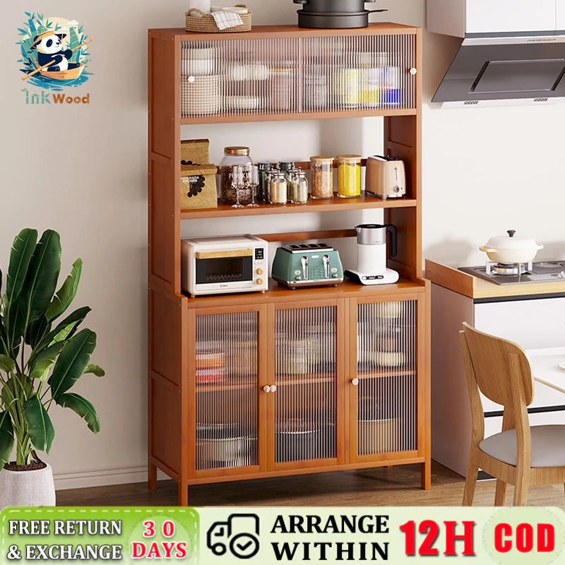 Kitchen Dining Cabinet Storage Cabinet Dish Cabinet Combination Multi ...