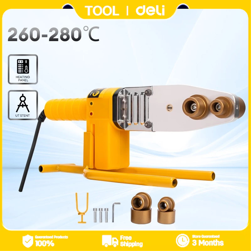 Deli PPR Heater / Fusion Machine With Mould Size 20、25mm PVC Heavy Duty ...