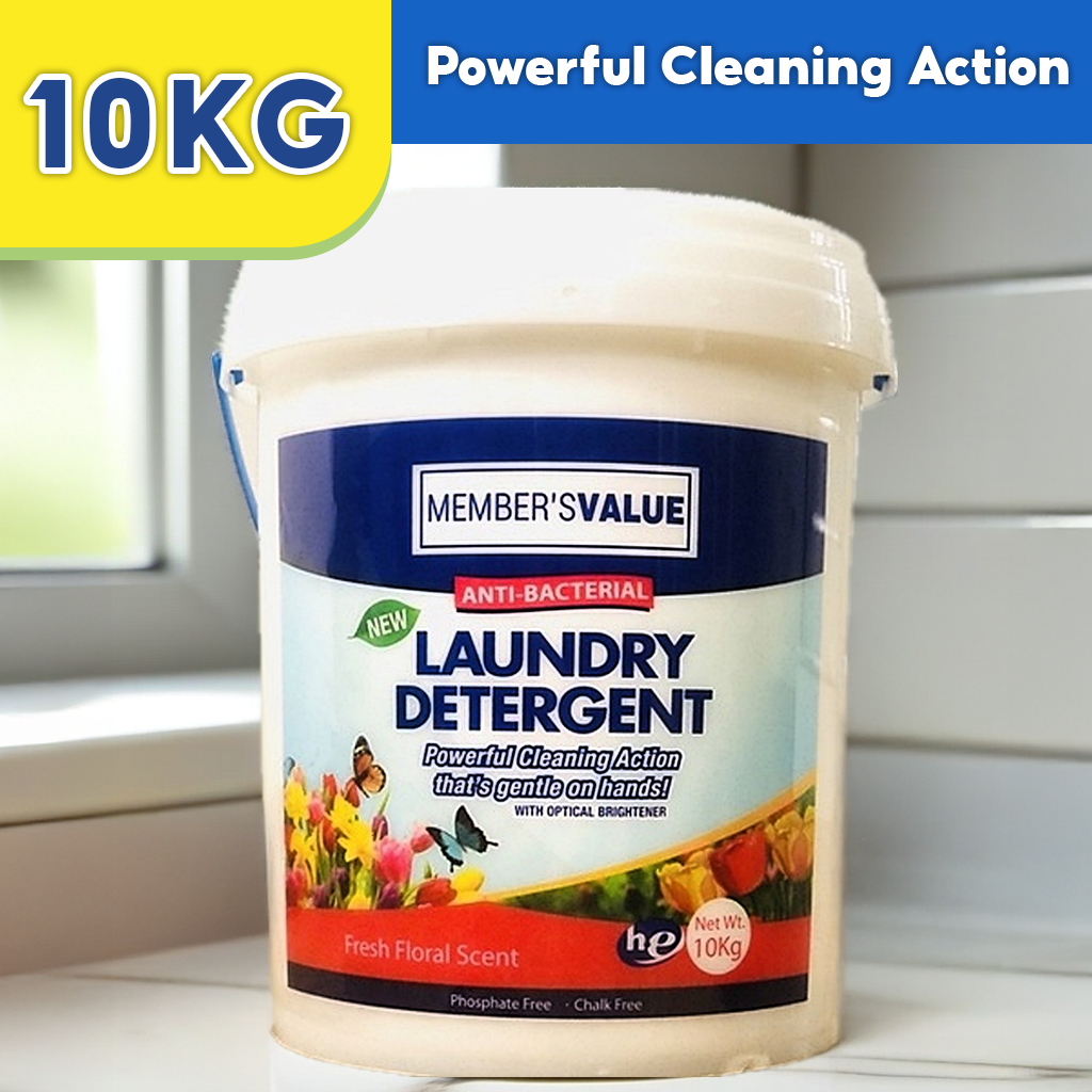 10kg S&R Member's Value Powder Detergent - Effective Cleaning | Shopee ...