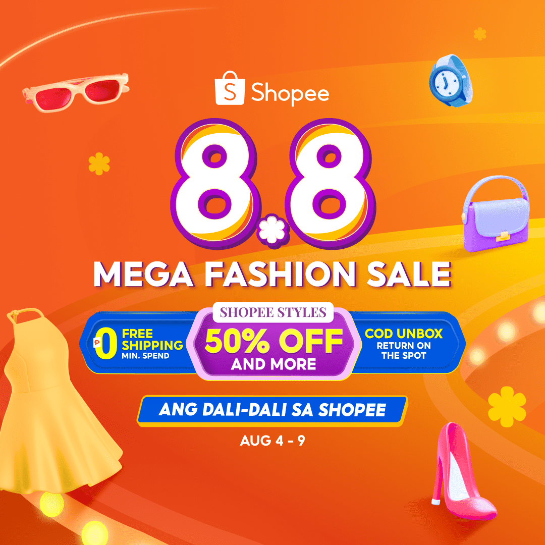 8.8 Mega Fashion Sale 2025 | Thank You | Shopee PH