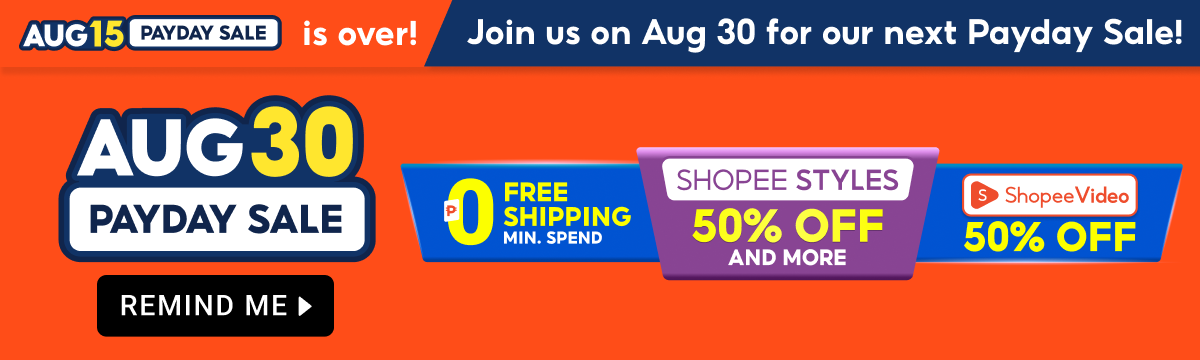 Payday Sale Thank You August 2024 | Shopee PH
