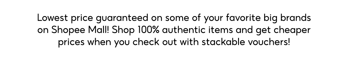 Shopee Mall 100% Authentic September 2025 | Shopee PH