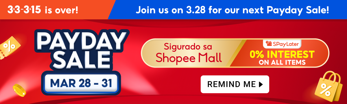 3.3-3.15 Sale 2025 | Thank You | Shopee PH