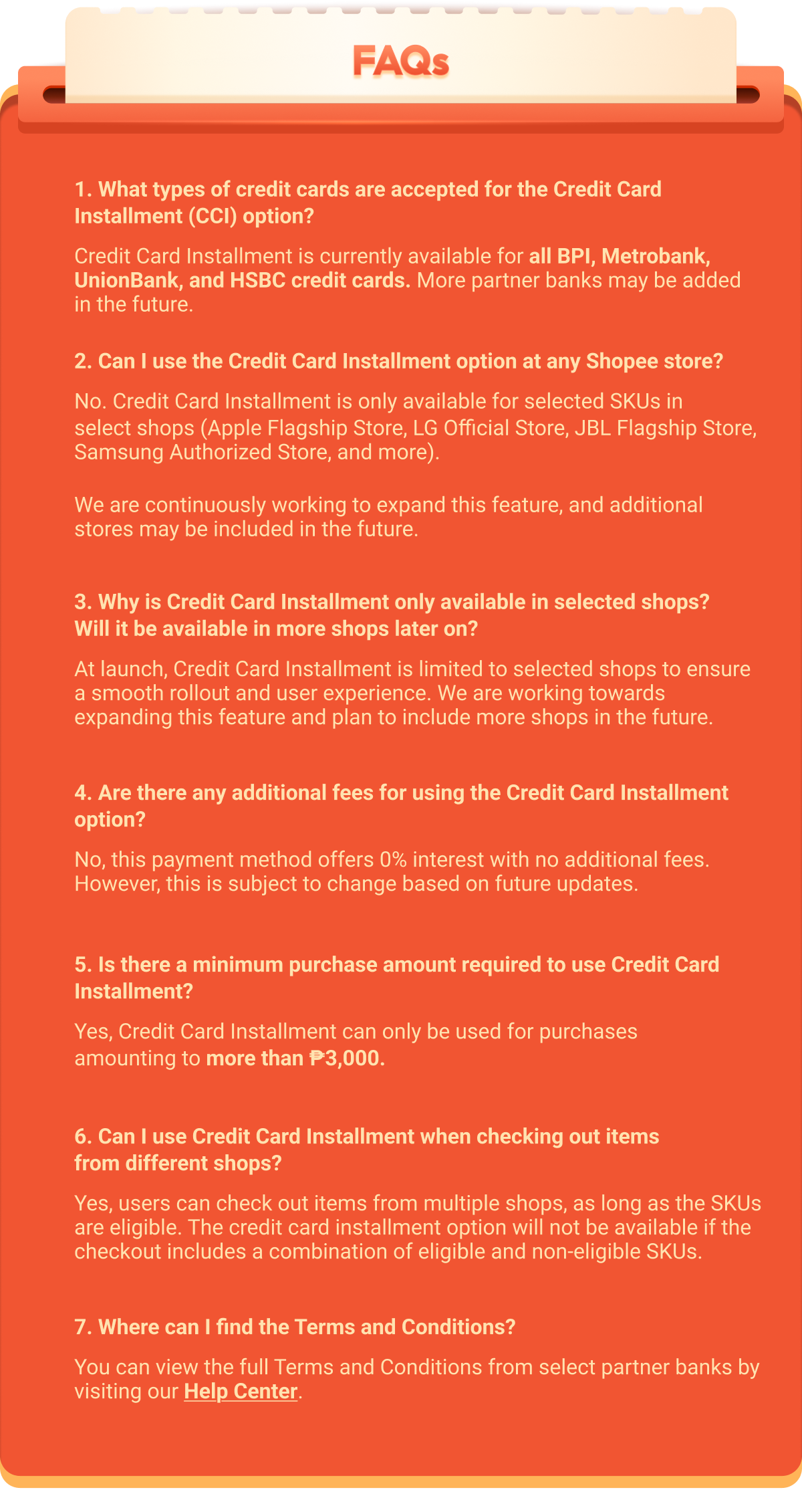 Credit Card Installment April 2026 | Shopee PH