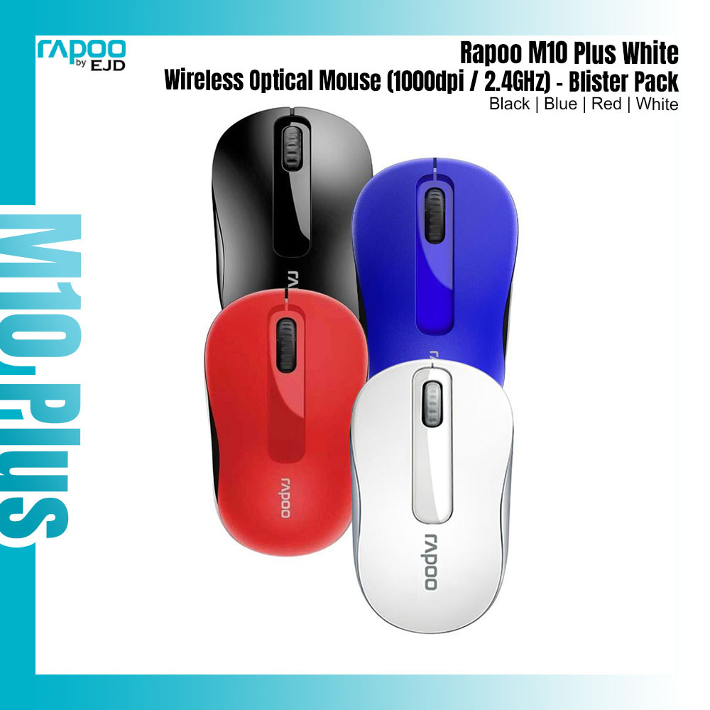 Rapoo M10 Plus White Wireless Optical Mouse | Rapoo by EJD | Shopee ...