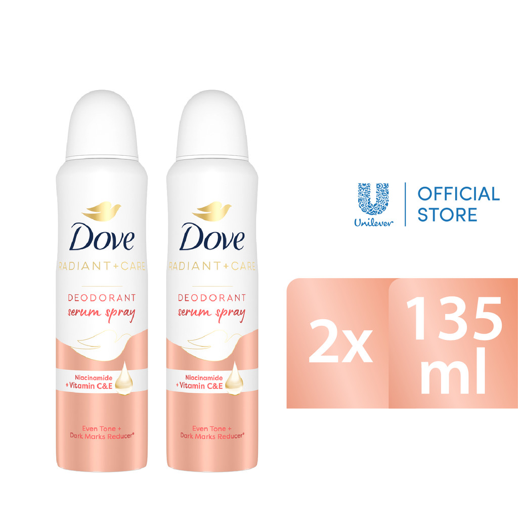 [BUNDLE OF 2] Dove Radiant + Care Serum Spray Dark Marks Reducer ...