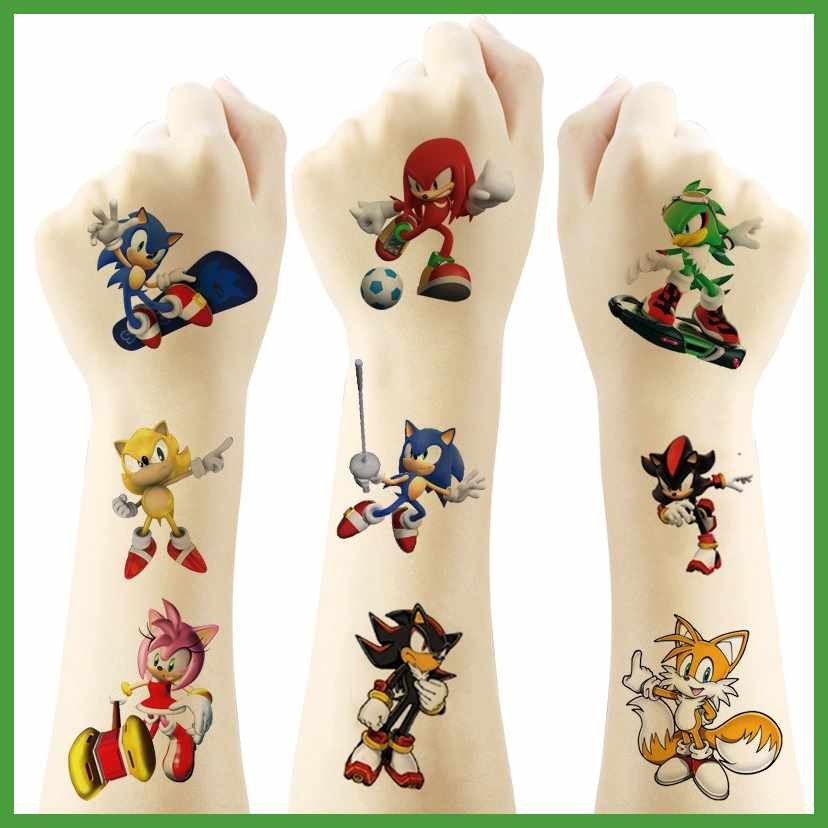 Cartoon{Kd]Sonicj_The~Qj?Hedgehog*MM?Waterproof*iH?Temporary*Uw?Tattoo ...