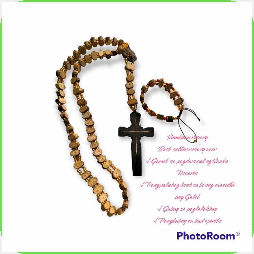 Kahoy_Tp!ng)y)sinukuan)c>rosary)D?plus*F?sinukuan*f?bracelet*x?blessed ...
