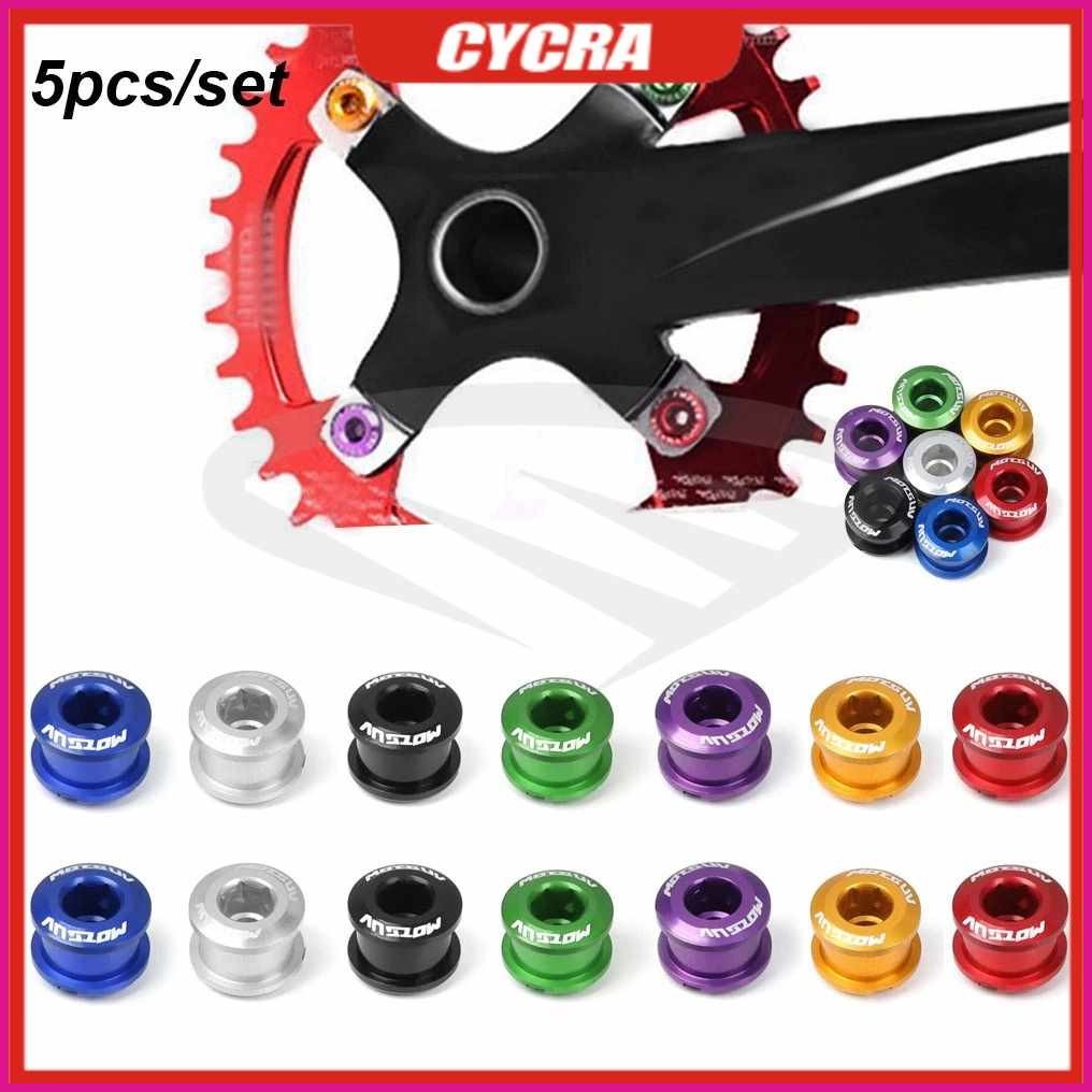 5Pcs$Tg&MTB:Vl=BicycleiN-ChainwheelP-ScrewsW-Cyclinga-BoltU-AlloyE-6 ...