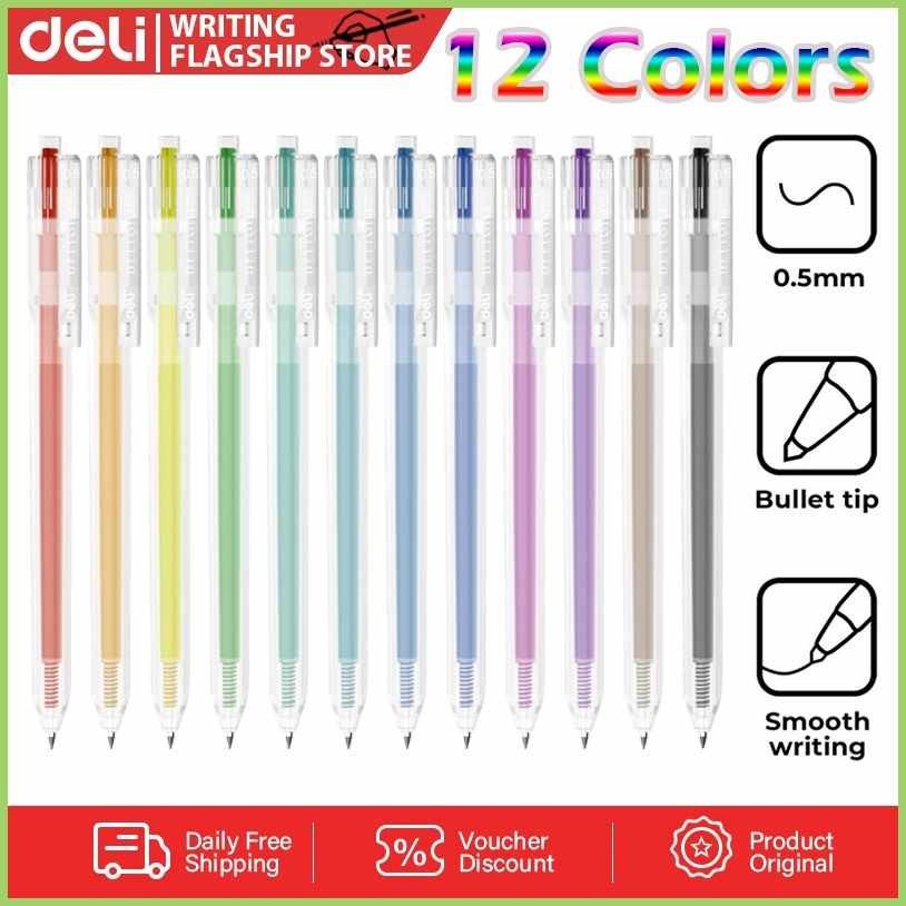 Deli@nF12,Xc/Colors>h)Gel}n)Pen}r)0.5mm~Y*Student~P*Writing~k*Press Pen ...