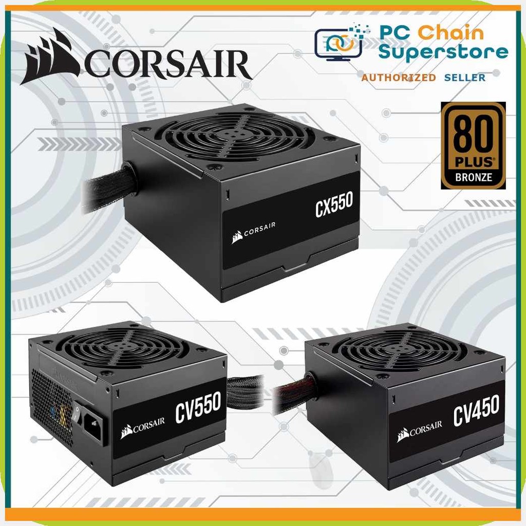 Corsair$Uz~CV450!p/450W*d~/?N~CV550>LO}/>zs}CX550>Fi}550W>UA}80+ Bronze ...