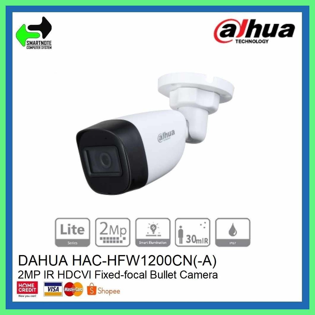 DAHUA^FDH-HAC-HFW1200CN-(A)-S5/S6:n%2MP%e:HDCVI%d:IR%r:Bullet%K:Camera ...
