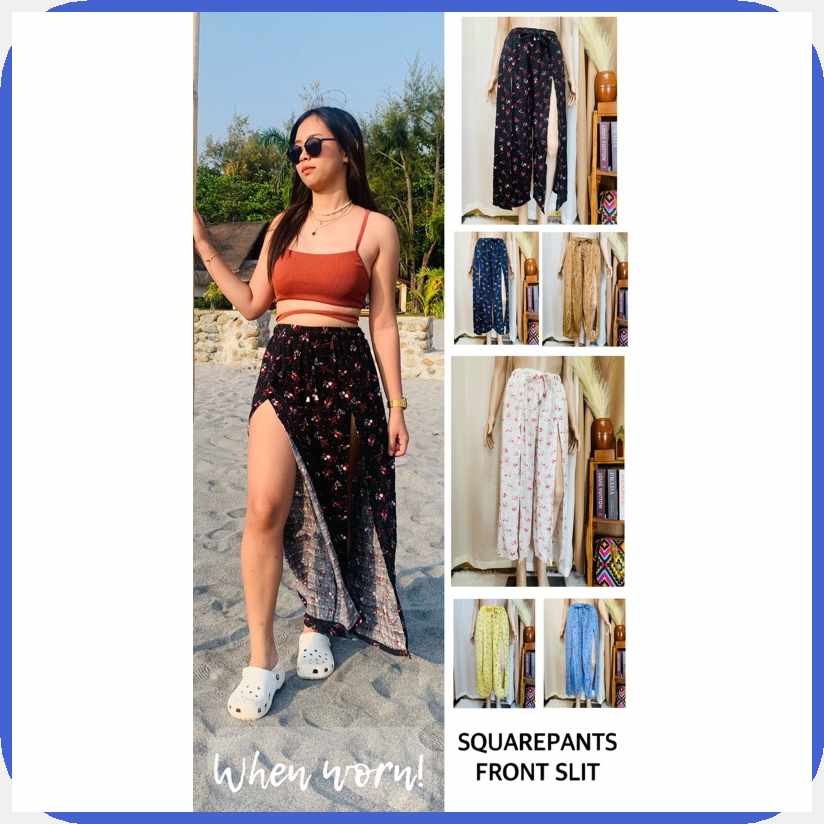 Front)j#DE[Slit&HP`Square;Vk`pants
