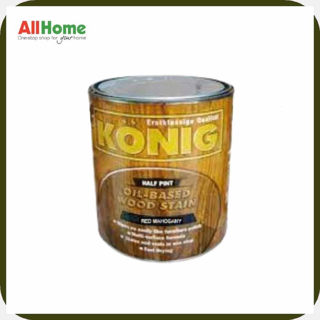 KONIG|w^WOODSTAIN=Z-REDmQ-MAHOGANYeT-(1/2PINT) | Shopee Philippines