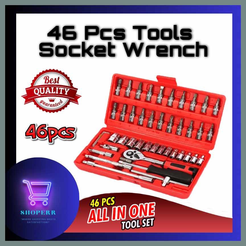 46pcs$Y_Tool+cs(Box.A#Car]cl#Motorcycle]qb#Repair]Ti#Set]LS#Hand]is# ...