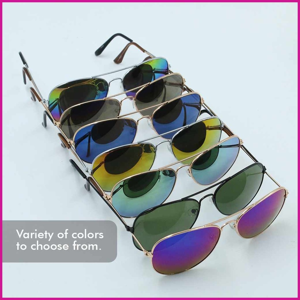Classic@x@Aviatorh%Sunglasses!L[UV,W[Mirrored,T[Lens,b[Metal+Tj@Retro ...