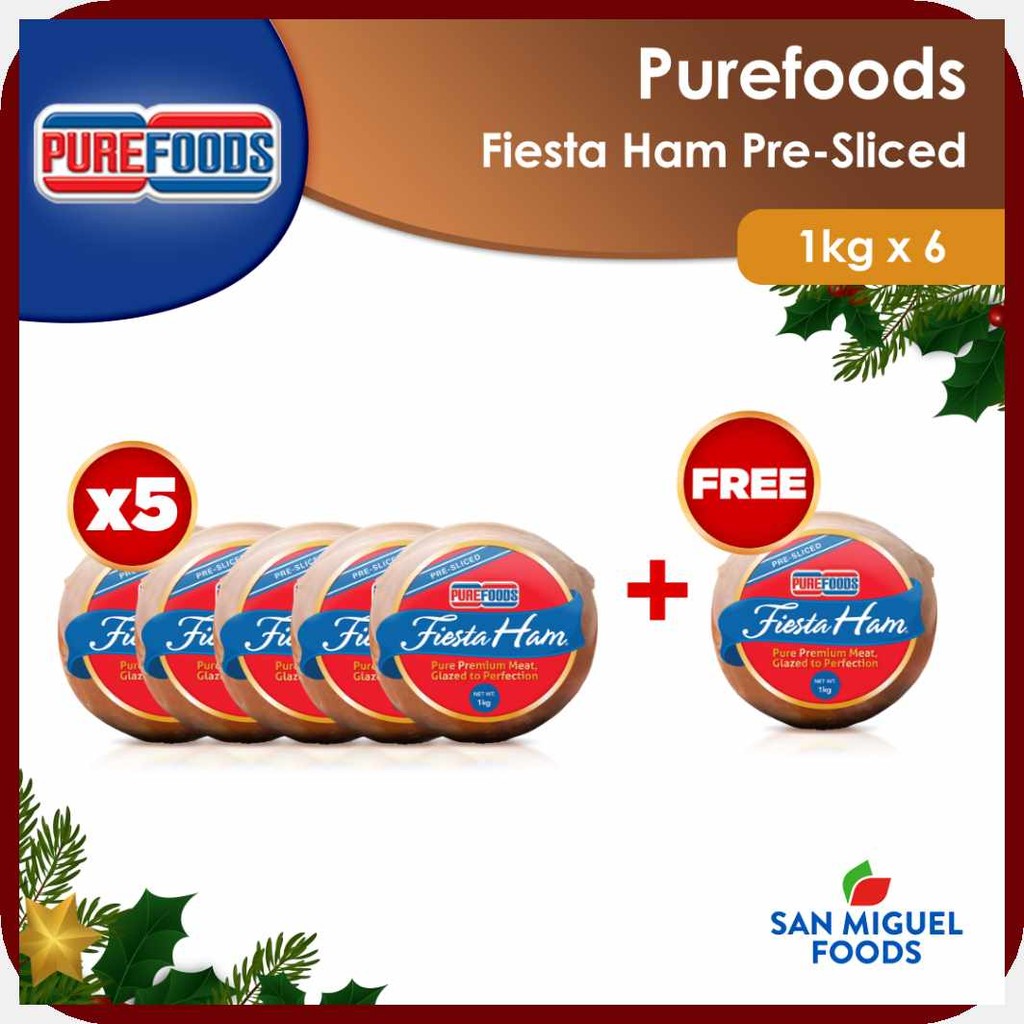 Purefoods/I;Fiesta_d|Ham#g]Pre-Sliced.I]1KG-nS5+1 | Shopee Philippines