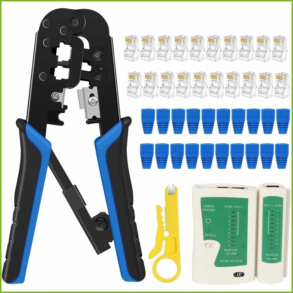 HONI'KRJ45^h&Crimping!cv[Tool,MW[Ethernet,RX[Cable,QXCrimper-gdCutter ...
