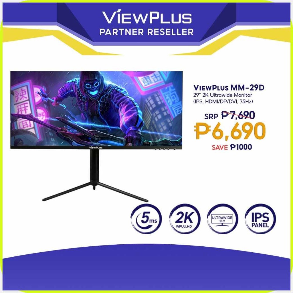 Viewplus>y`29”+tT@vD@2K+DI@Ultrawide+XD@Monitor+U@MM-29D+k[(IPS,,d[HDMI ...