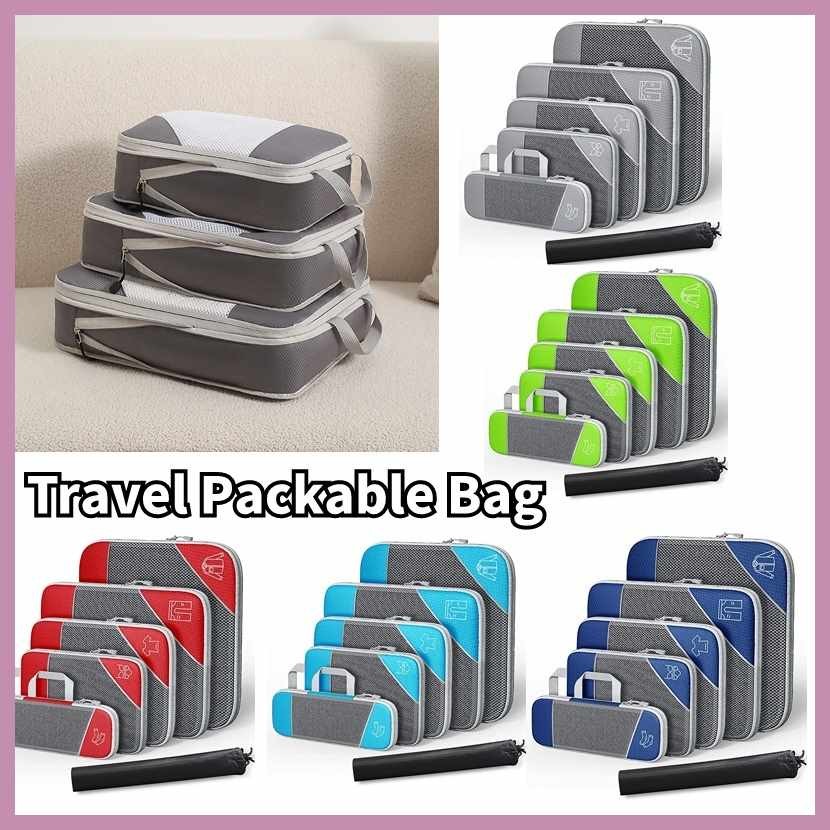 3/6pcs?k{o)Travel!L[Packable-CBag-HZipper-ACompression-tPacking-ssCubes ...