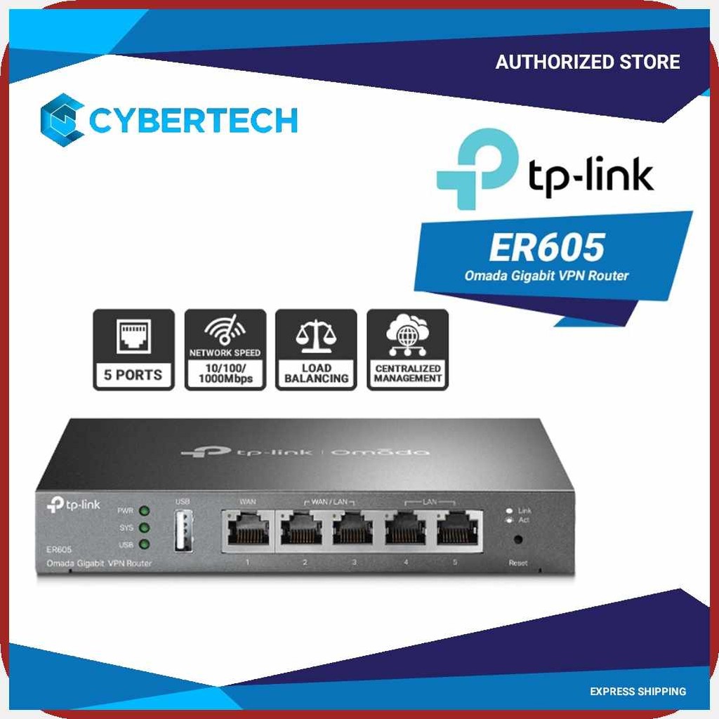 TP-Link&P-ER605;r#Omada>Hf)Gigabit}jj)VPN}V)Router | Shopee Philippines