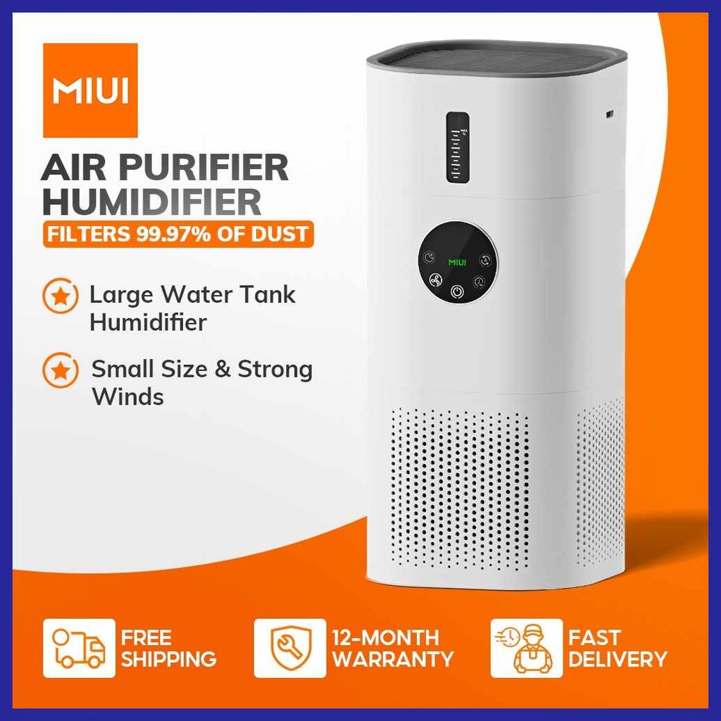 MIUI/a&Air*ge{Purifier-w&BHumidifierP2-in-1AE!HEPA[pP!Triple[HV!Layer ...