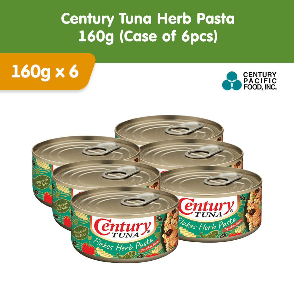 Century Tuna Herb Pasta 160g (Pack of 6pcs) - Healthy, High Protein ...