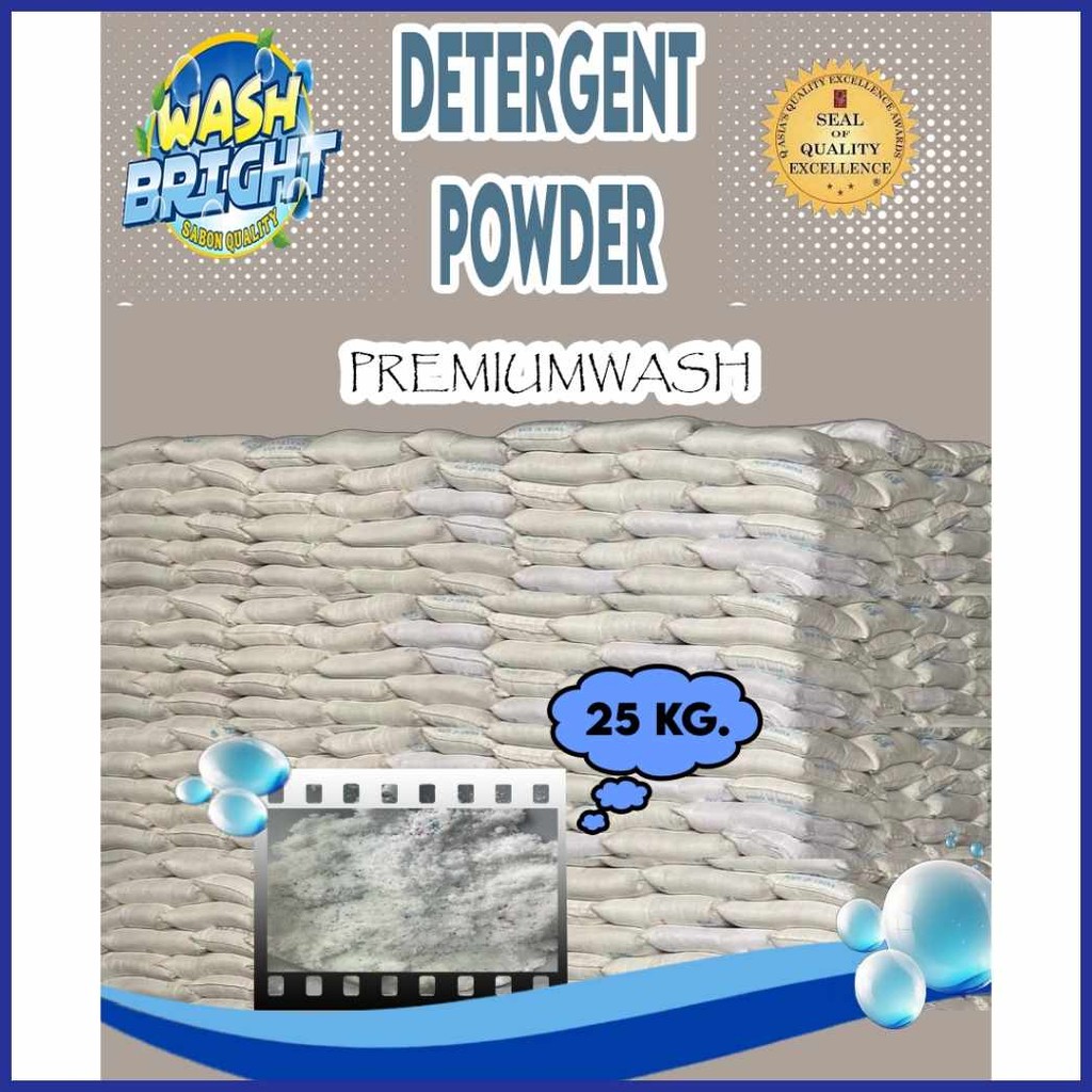 Detergent.G|powder;a]PREMIUMWASH)Xr}25kg./sack | Shopee Philippines