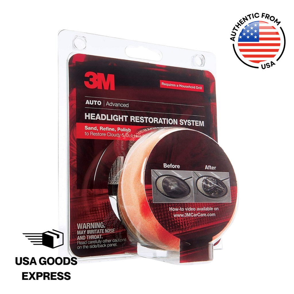 3M Headlight Lens Restoration System, Kit Includes Everything You Need ...