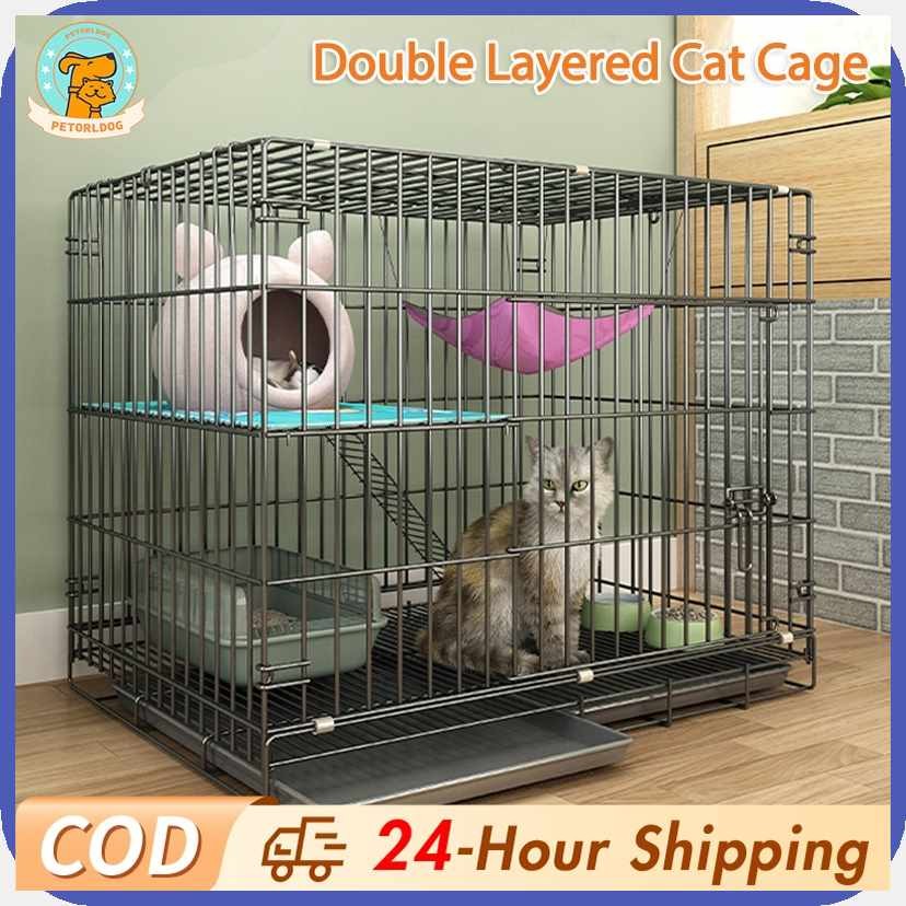 Foldable}D,PetCU+Cage;Xh&Cat`Pc&Cage`Uy&For`ts&Dog`Cu&With`lK&Poop Tray ...