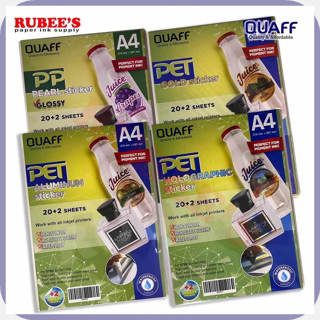 QUAFF=uk%PET$I'Waterproof,ol!Printable[gE!Sticker[vQ!A4[nL180gsmhk ...