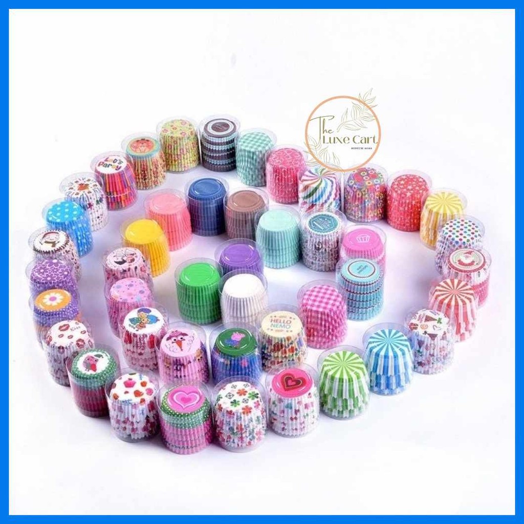 100pcs:f}Oe}Cupcake}Gi)Liner~ii*Muffin~u)Colored}a)Paper}g)Cups}t)and ...