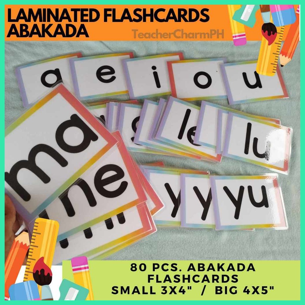 ABAKADA^wF|Laminated)oR;Flashcards@z+for!uU,MJ+v+Kids,!AK,Preschool,!Ol,Kindergarten, Toddlers ...