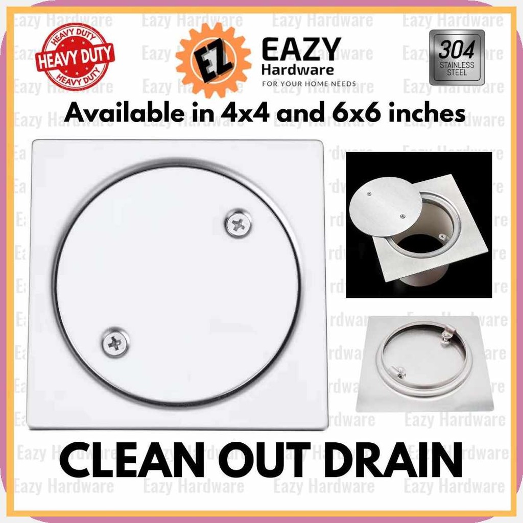 Floor}U$Clean'MD?Out/m$Drain^X$SUS304^i$Stainless^b$Steel^r$4x4^T$and ...