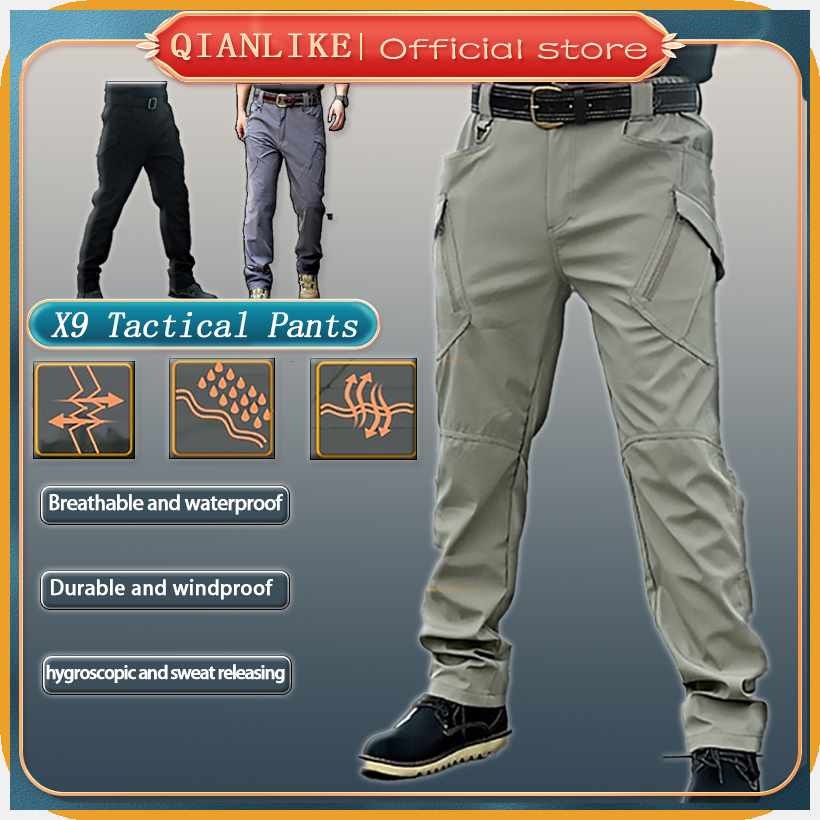 IX9_A(Stretchable}Ey&Tactical-YdPantsyuforNeMenwAMultiWgPocketSPBlack ...