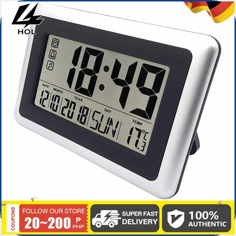 Large]lH(Display`Ld#Digital>zZ)Wall}of)Clock,Silent}Ei*Desk~eR*Shelf~WD ...