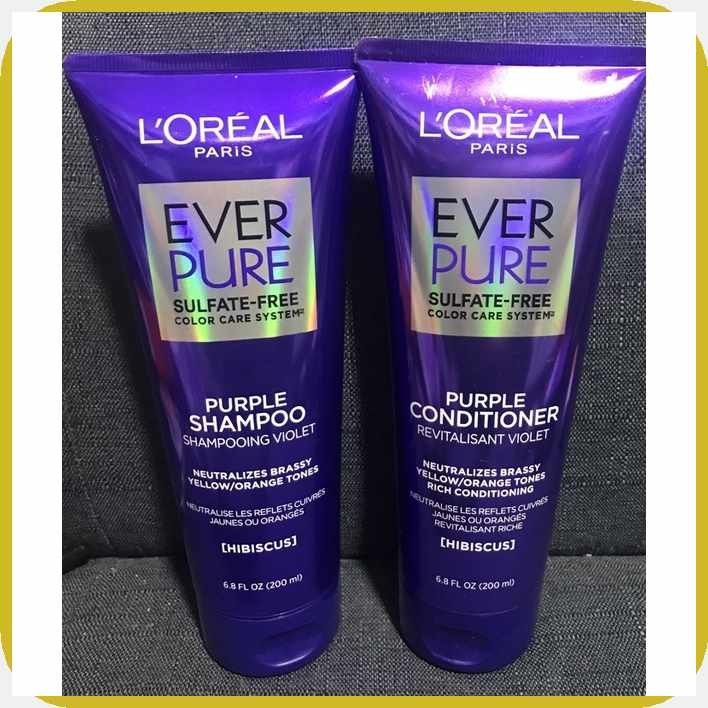 L'oreal@Q{EVER;J>PURE]tE.Purple#DC.shampoo#HI.conditioner#sT.200ml ...