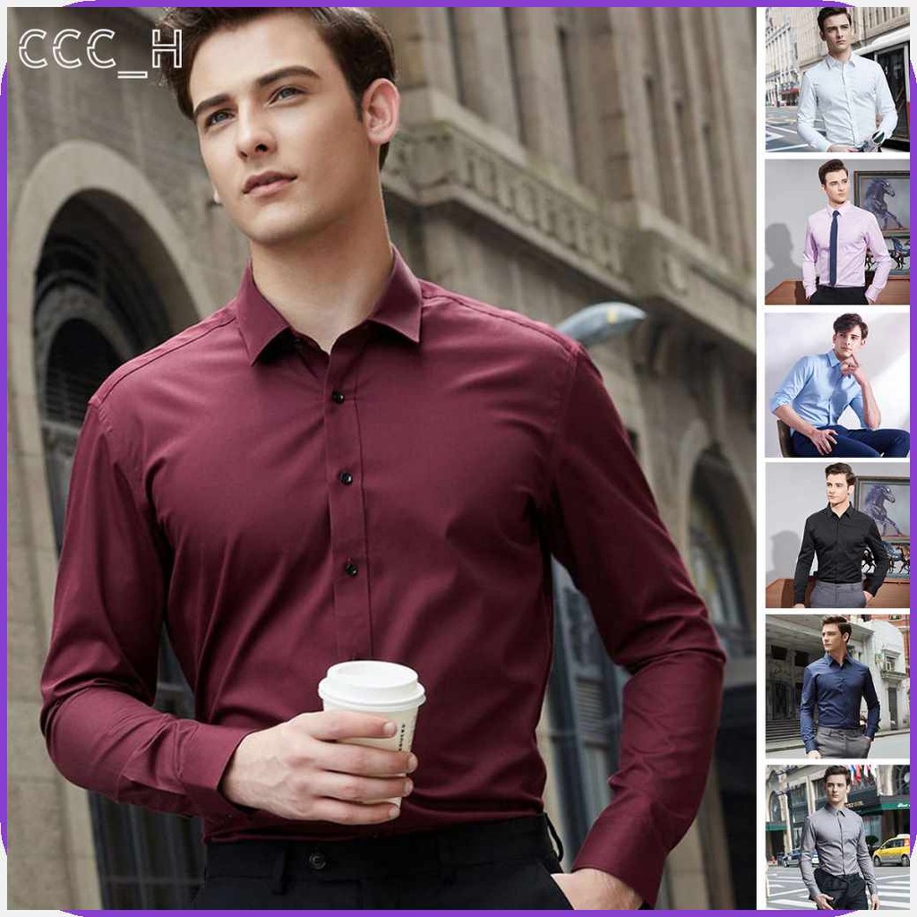 CCC-H_MW}Formal,G!Business!Q,Shirt!v,For!X,Men!J,Long!g,Sleeve!c ...