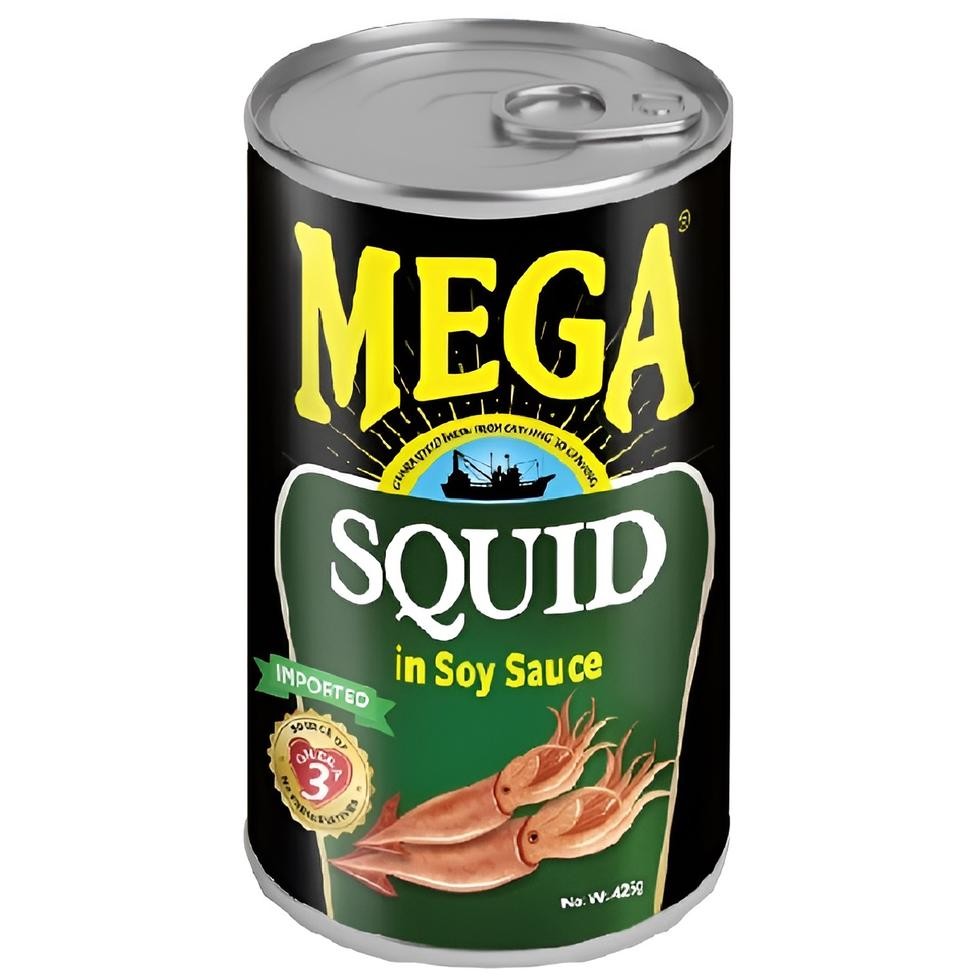 Mega Squid In Soy Sauce 425g - Canned Fish & Seafood | Shopee Philippines