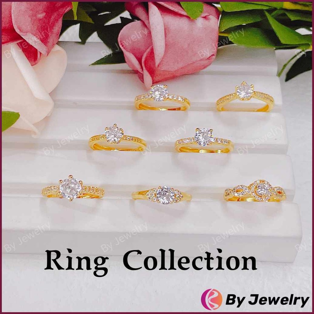 [BY]R143#24K}l-Gold'kE~Plated$Yn^Diamond/sh^Ring/iT^Filled/Wg^Wedding/T ...