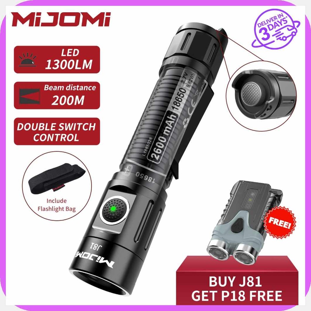 Mijomi[Jz/Flashlight?lG*J81~LL*1300~ga*Lumens~d*High}V)Brightness}l ...