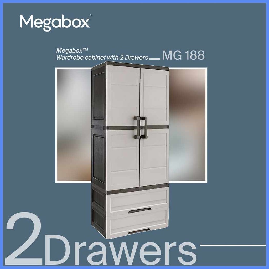 Megabox)pi'MG.G;188+nZ@Ao@qa@Lu@aE@Y Wardrobe Cabinet With 2 Drawers ...